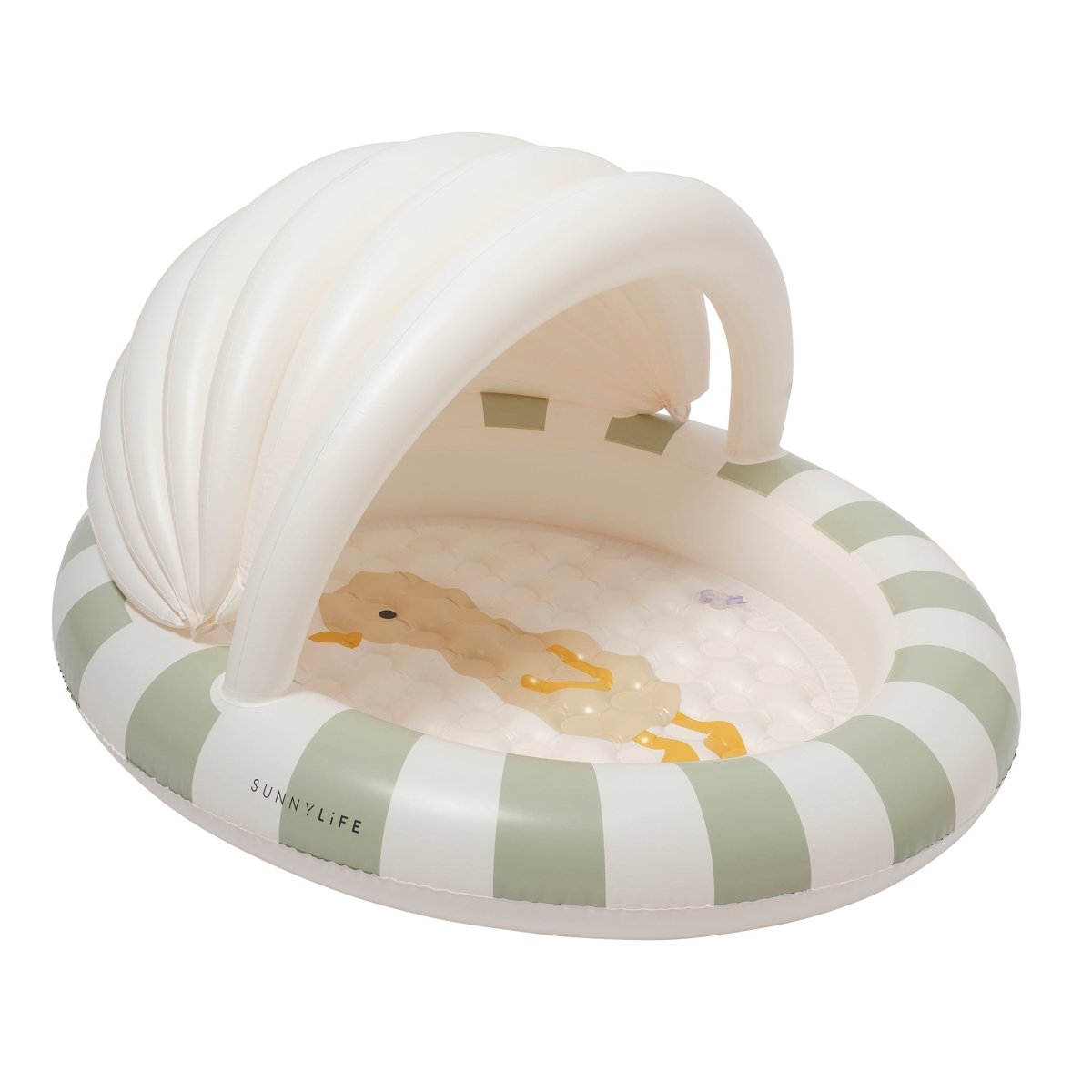 Kids Pool - Dex the Duck Green Stripe