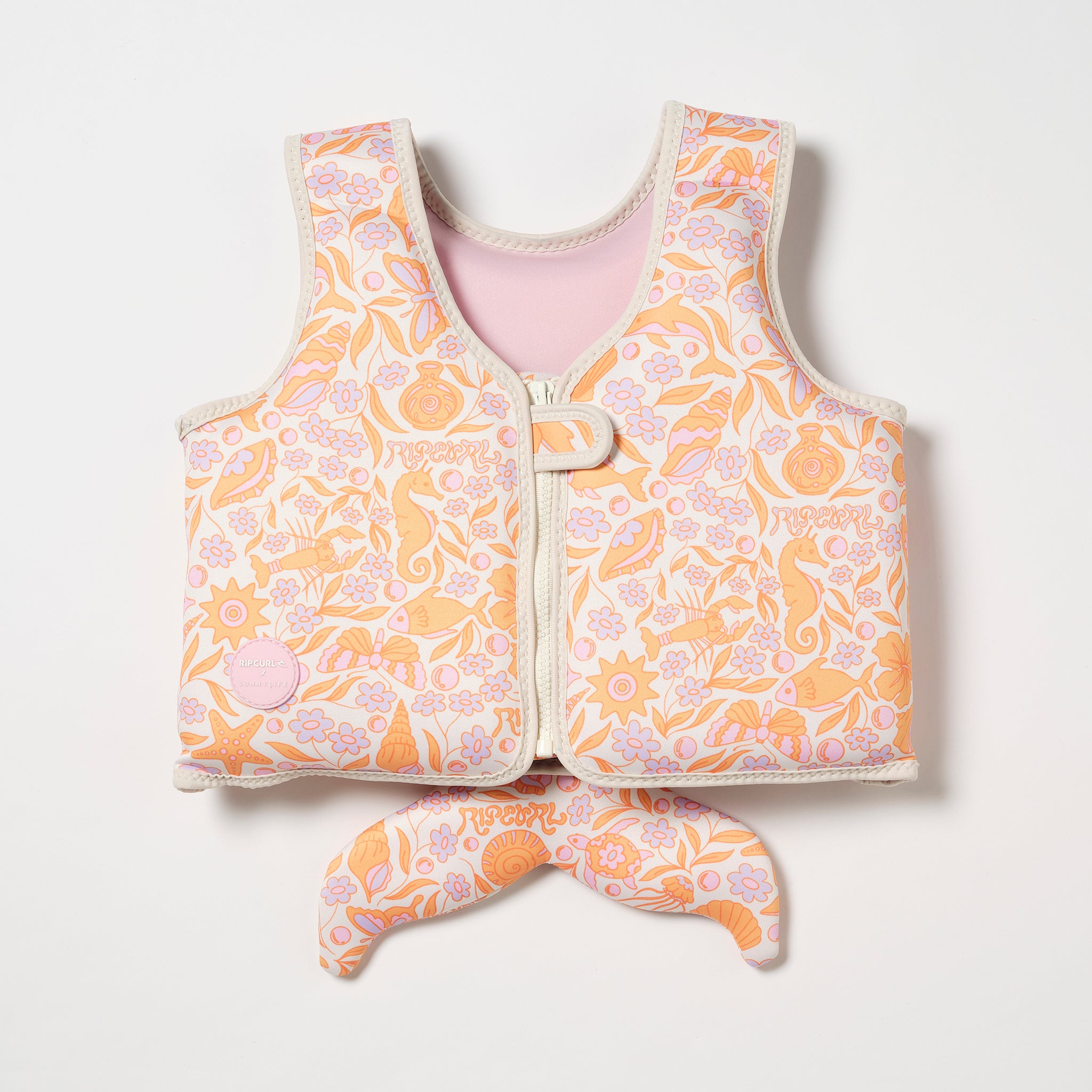 Kids Swim Vest 3-6 | Ocean Magic Pink 3D – SUNNYLiFE US