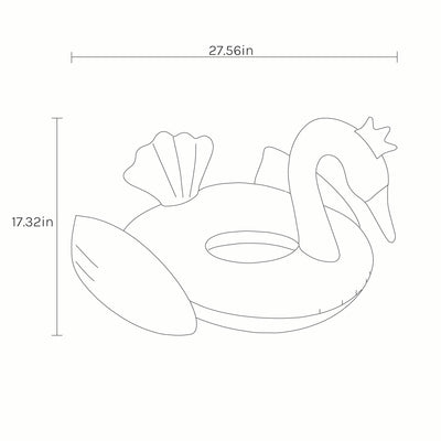 Kids Tube Pool Ring - Princess Swan