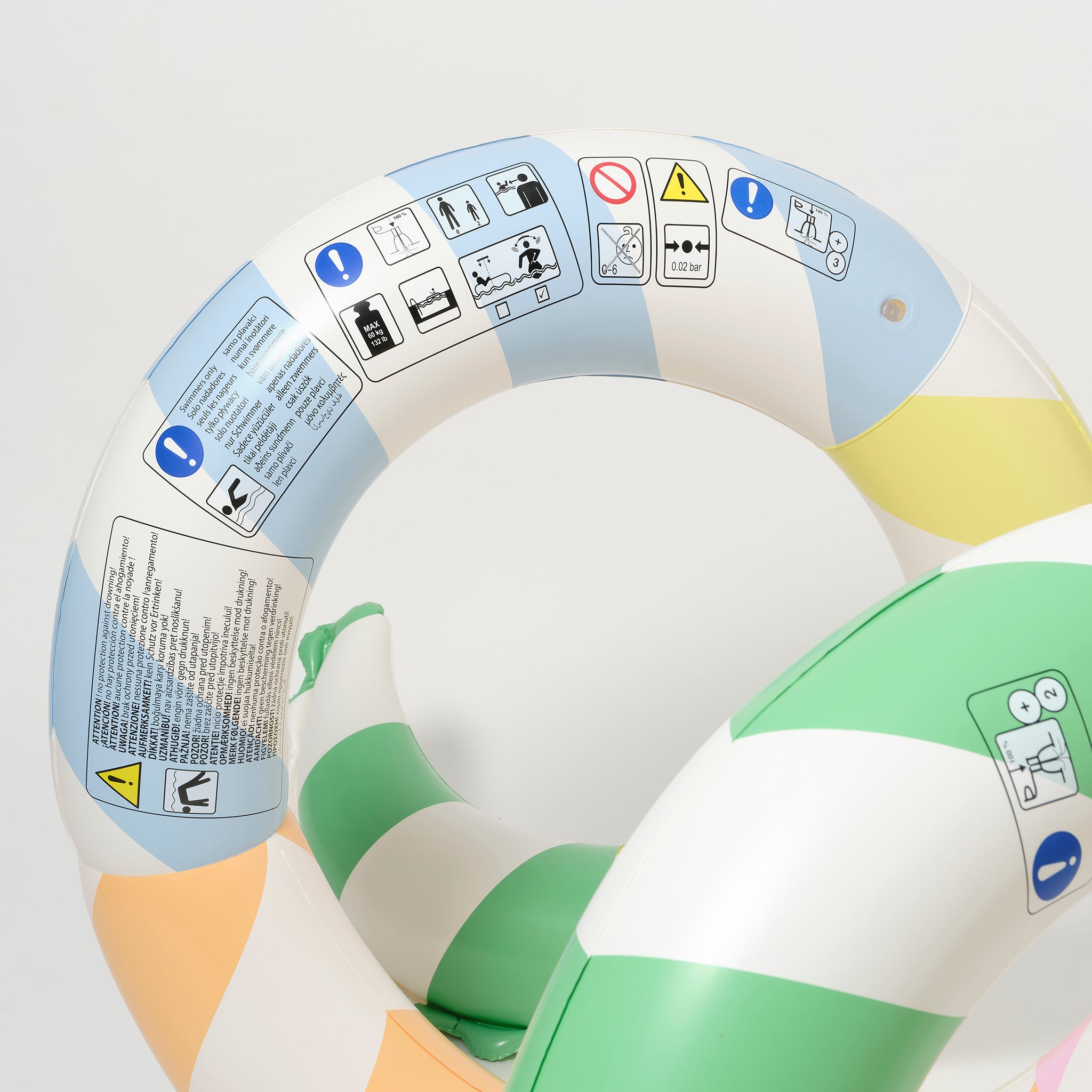 Giant Inflatable Noodle | Poolside Sorbet Stripe – SUNNYLiFE US