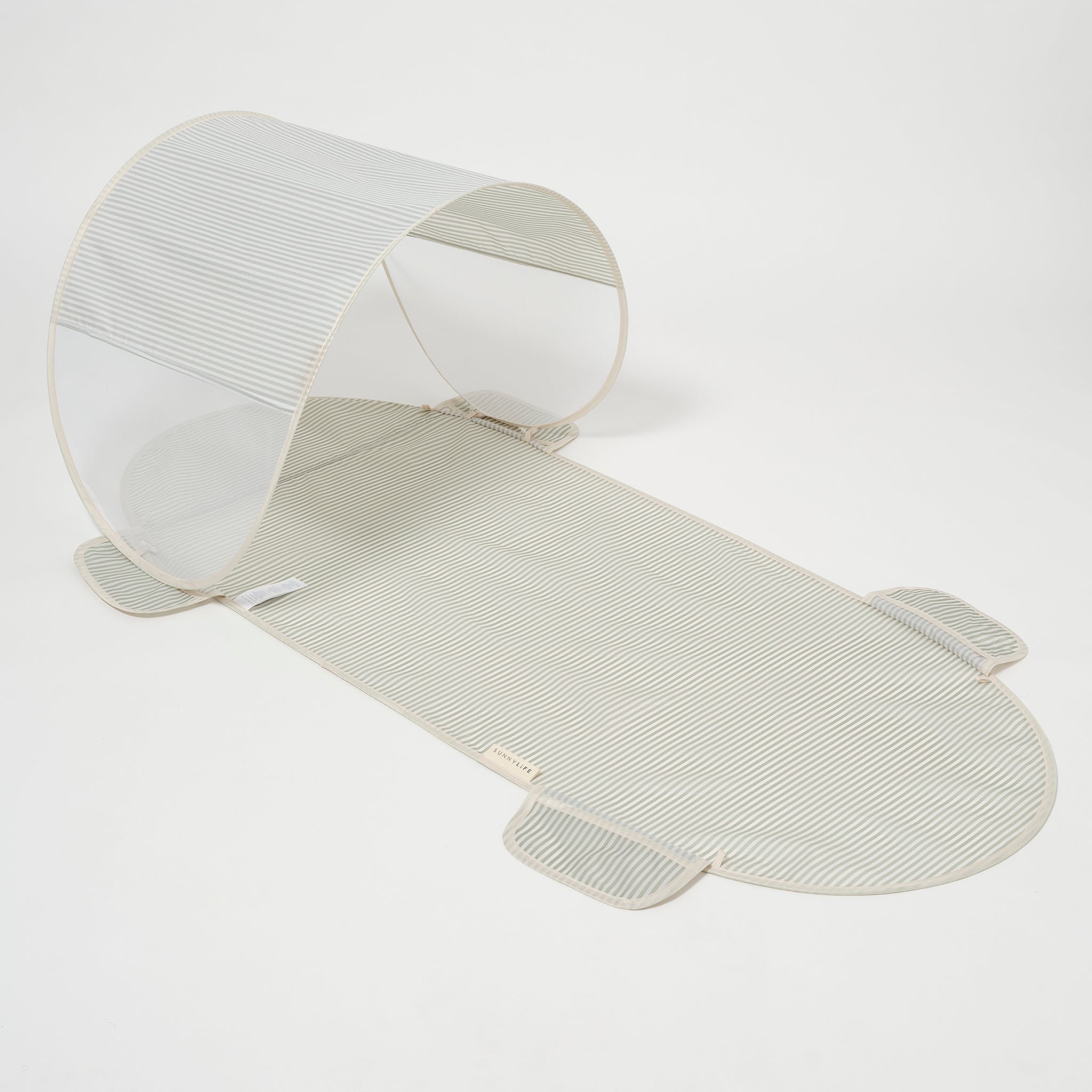 Solo Sun Shader | La Palma Sage Stripe – SUNNYLiFE US