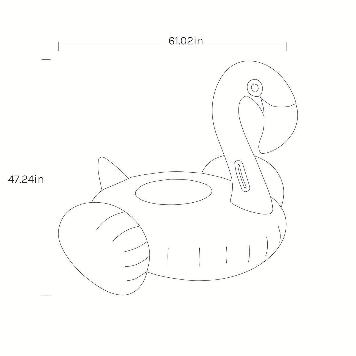 Sunnylife | Luxe Ride-On Float | Flamingo Rose Gold