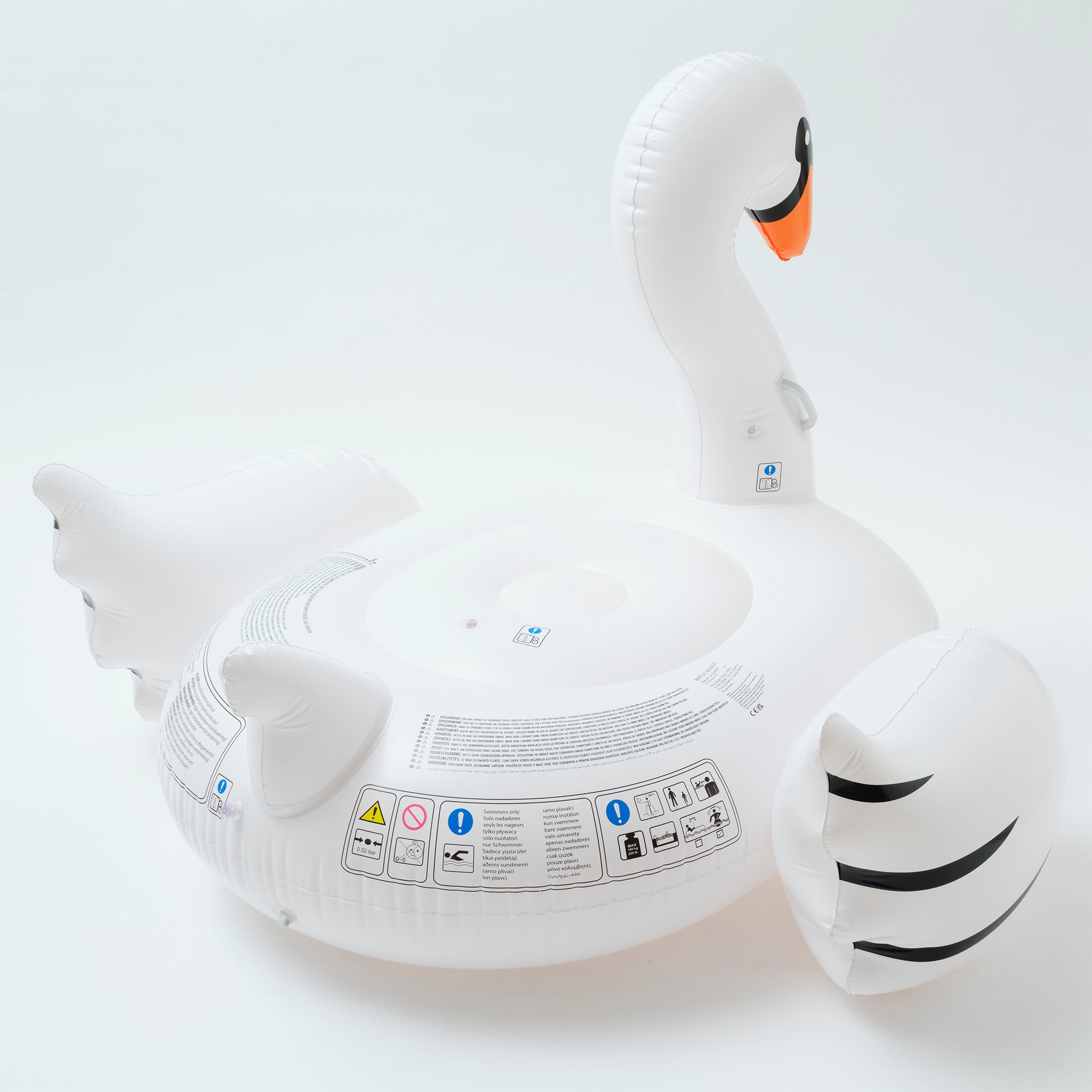 Original Luxe Ride-On Float Swan | The Resort White on White ...