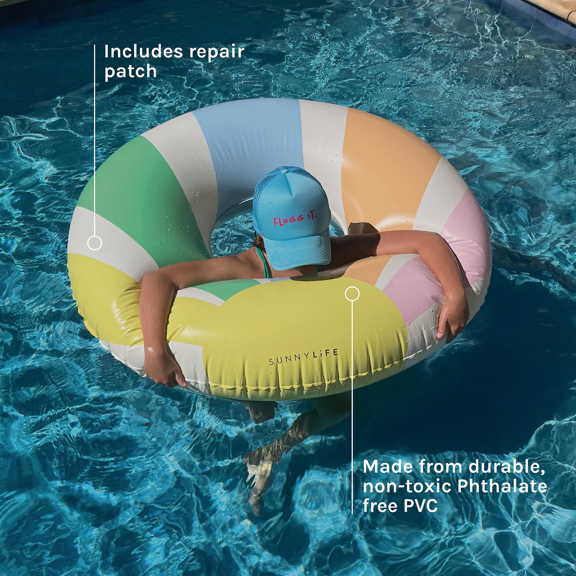 Tube Float | Pool Side Pastel Gelato - SUNNYLiFE