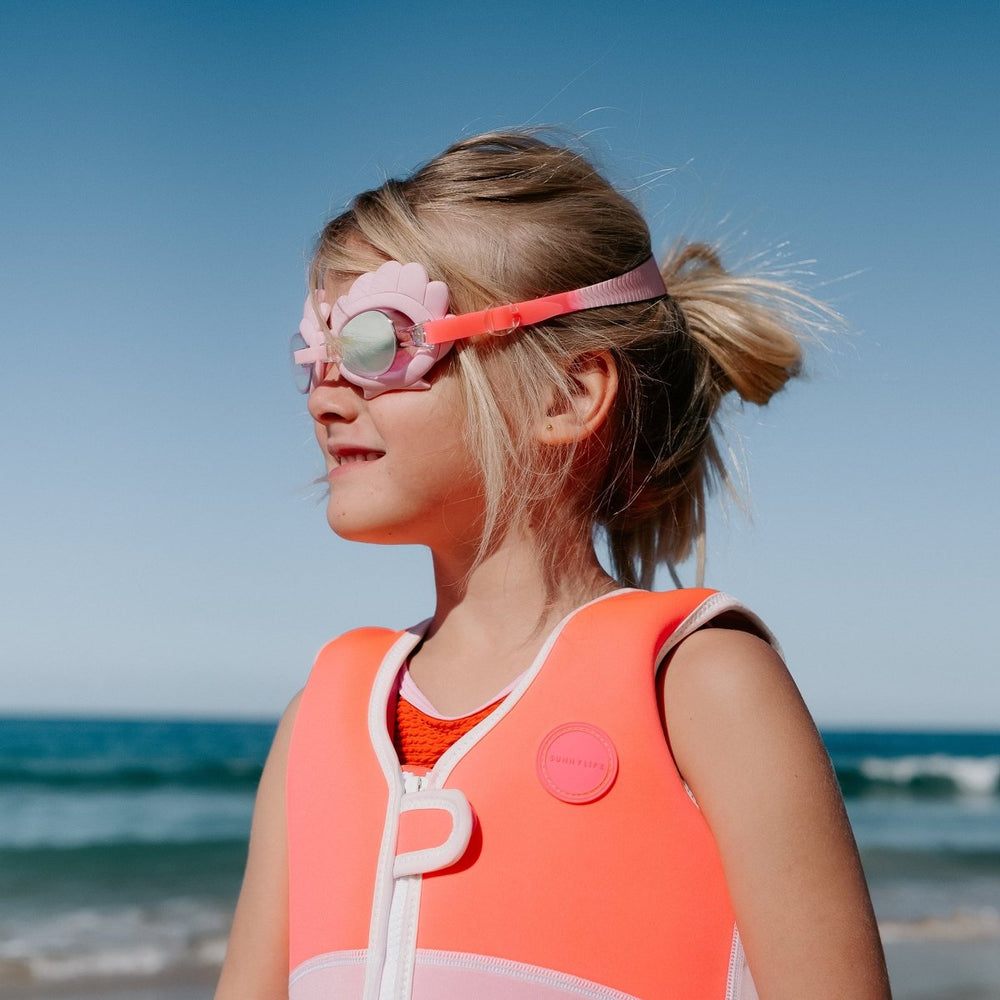 Mini Swim Goggles | Melody the Mermaid Neon Strawberry - SUNNYLiFE