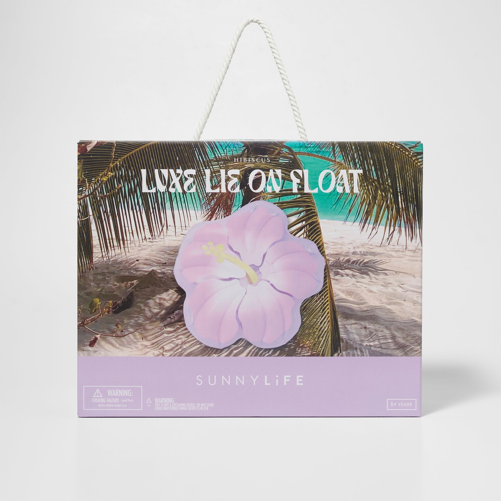 Luxe Lie-On Float | Hibiscus Pastel Lilac – SUNNYLiFE US